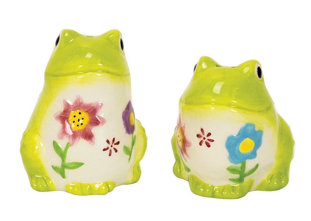 Frog Salt and Pepper Shakers - A is for Aardvark