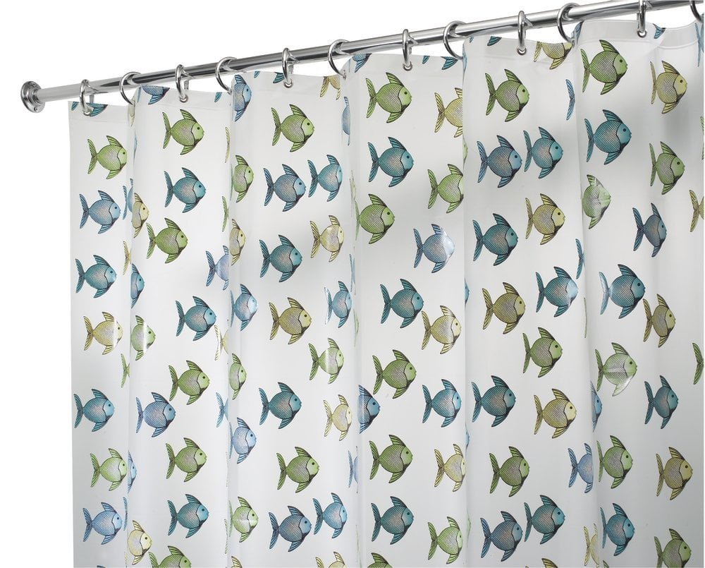 Fish Shower Curtains and Hooks - A is for Aardvark