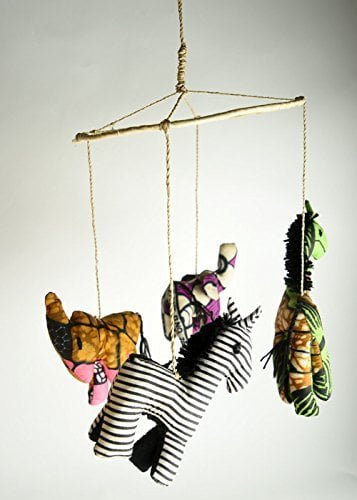 Animal Mobiles for Cribs and Strollers - A is for Aardvark